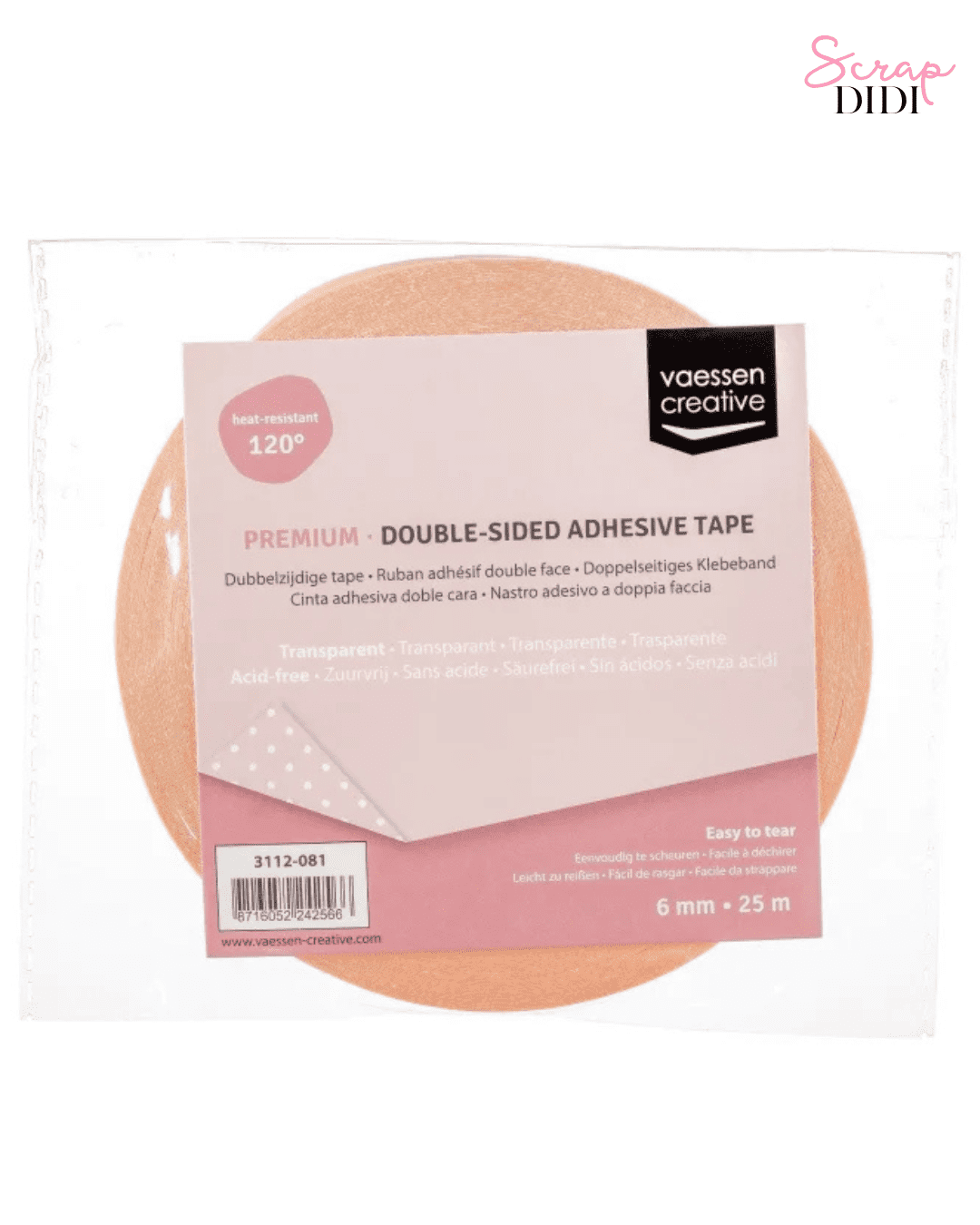 Premium Ruban Adhésif Double Face 6mm x 25m – Scrapbooking | Scrap Didi