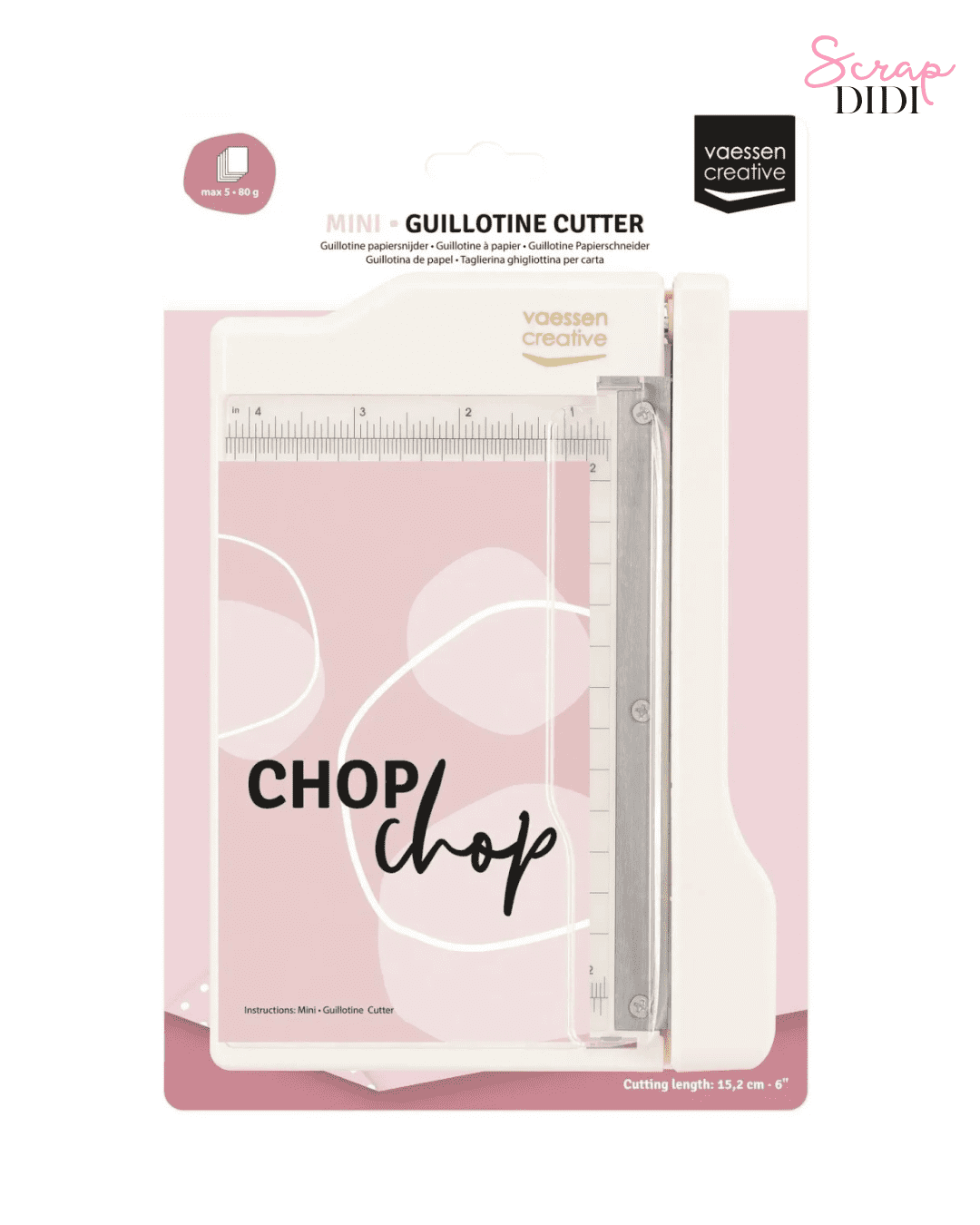 Mini Guillotine 15,2x10cm Vaessen Creative (2137-056) – Coupe précise ...
